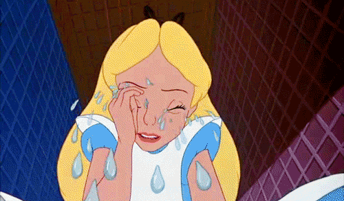 Alice in Wonderland Crying GIF